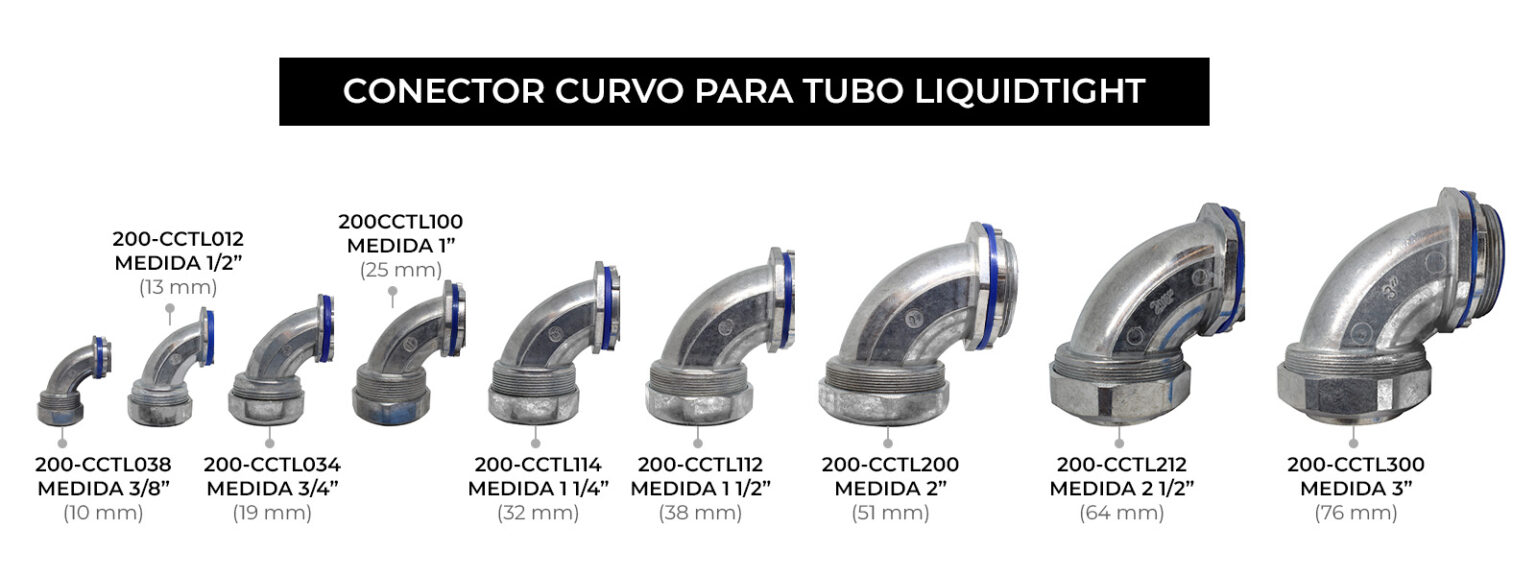 Conector Curvo para Tubo Liquidtight 200-CCTL Con-X – Con-X