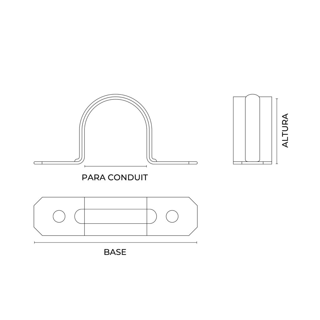 Abrazadera OMEGA para Conduit Pared Delgada EMT 200-AOP Con-X – Con-X