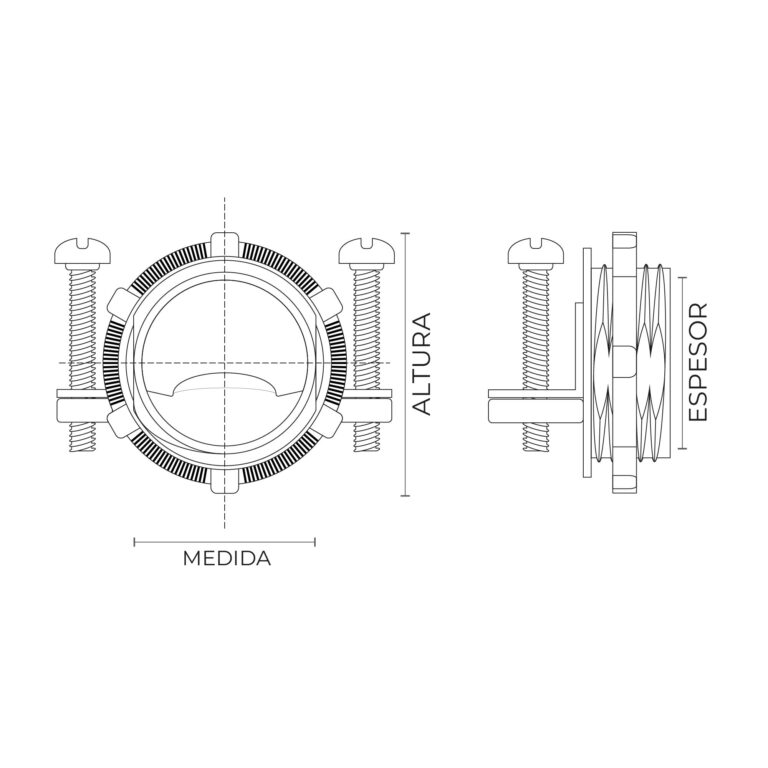 Conector Recto para Cable Uso Rudo 500-CONCA Con-X – Con-X