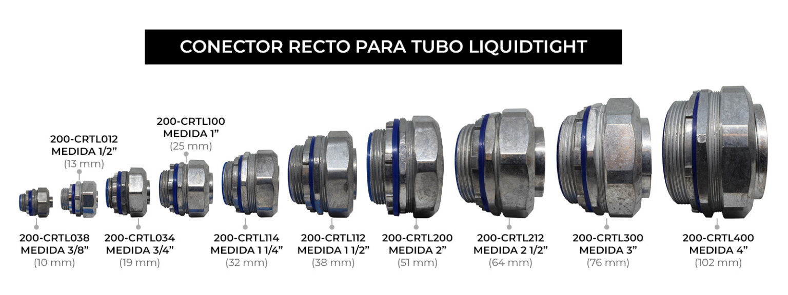 Conector Recto para Tubo Liquidtight 200-CRTL Con-X – Con-X